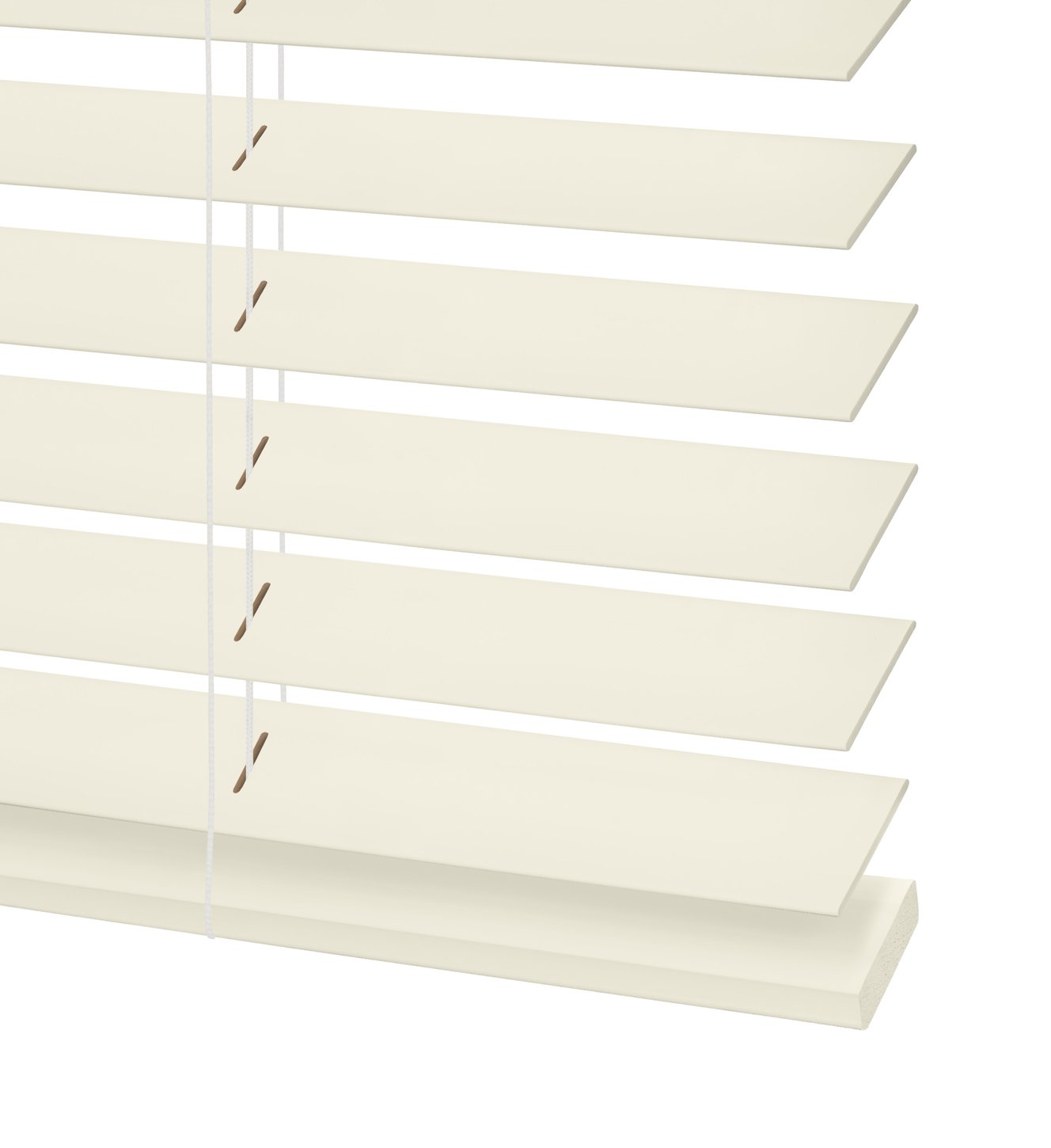 Houten Jaloezie Basic Op Maat - Creme B1248 - Veneta.com